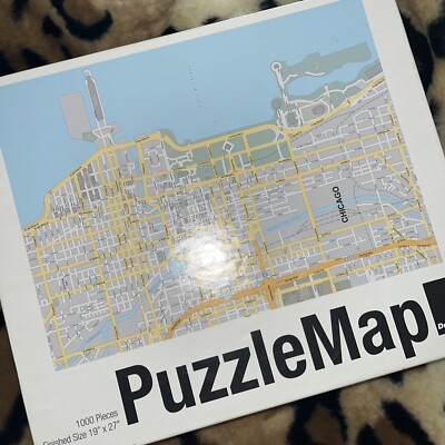 Chicago Map 1000 Piece Puzzle By Design Ideas. This is a great puzzle ...