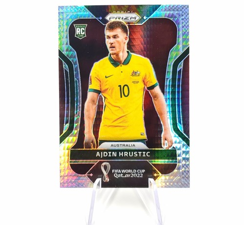 2022 Prizm World Cup Ajdin Hrustic Rookie Australia Hyper Prizm RC FIFA ...