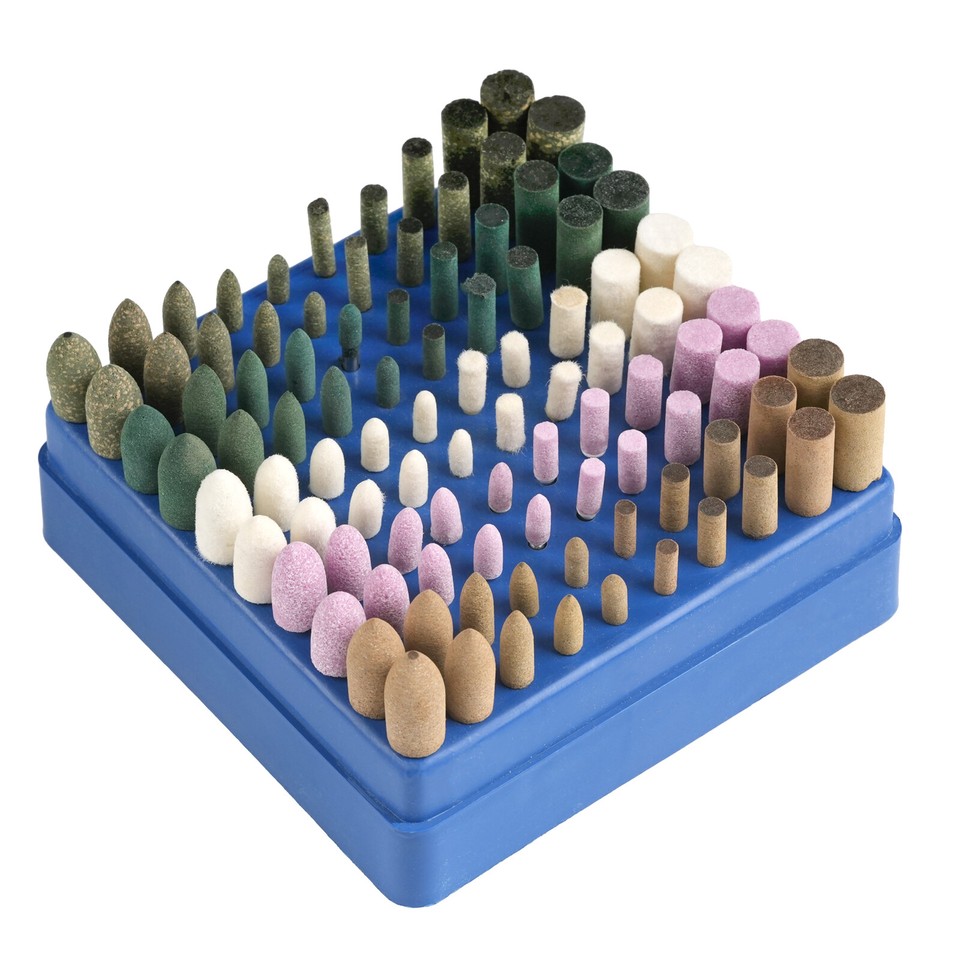 Diamond Buffing Polishing Grinding Bit Set 100 Pcs Accessory Dremel ...