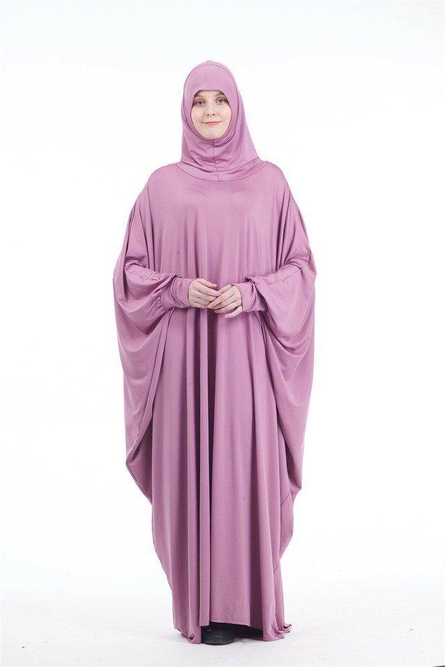 Ramadan Muslim Women Long Maxi Dress Abaya Islamic Prayer Robe Kaftan ...
