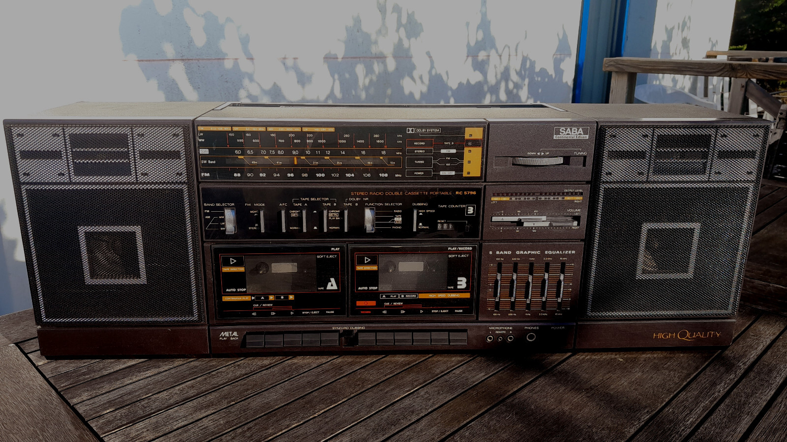 boombox ghettoblaster SABA radio-double-cassette-portable | eBay