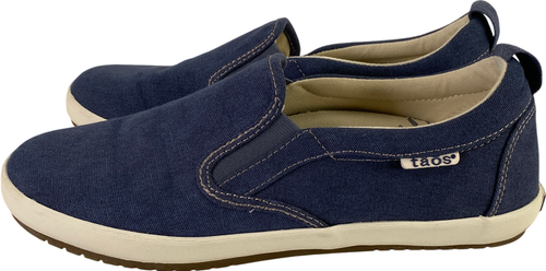 Taos Women’s Blue Canvas Dandy Slip On Comfort Sneakers - 8 | eBay