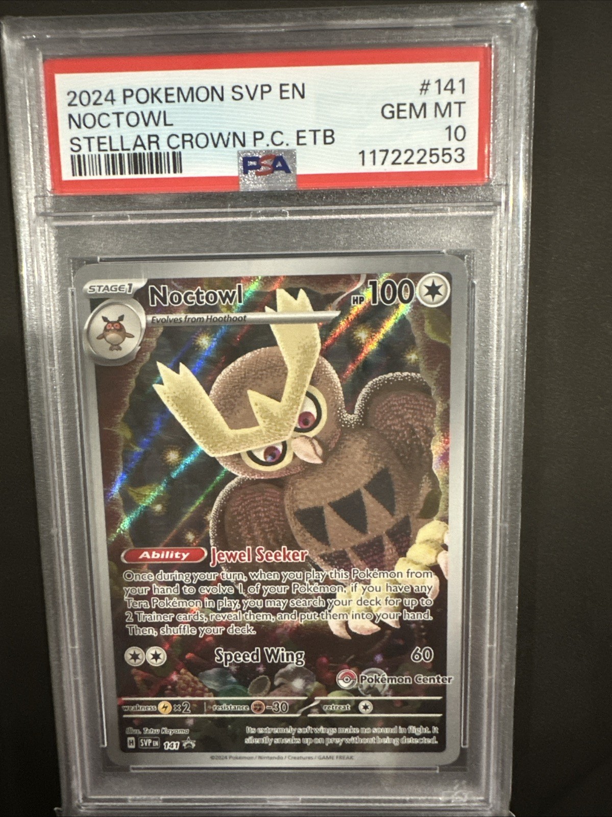 Noctowl - 141 (Pokemon Center Exclusive) 141 Sv: Scarlet & Violet Promo ...