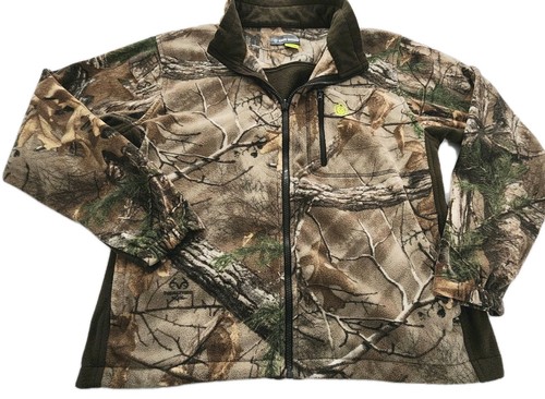 Game Winner Camo Jacket Realtree Fleece Full Zip Pocket XL Outdoors ...