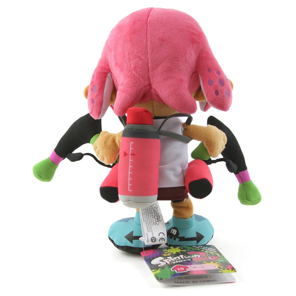 Splatoon - Inkling Girl Pink 9" Official Plush NEW (Little Buddy 1660 ...