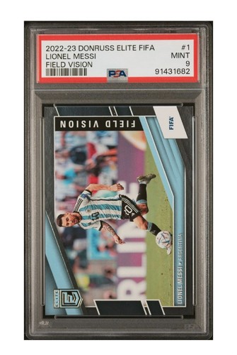 2022-23 Panini Donruss Elite Fifa Lionel Messi Field Vision #1 PSA 9 | eBay
