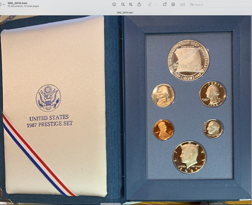 1987 United States Constitution Prestige Set - Certified Authentic ...
