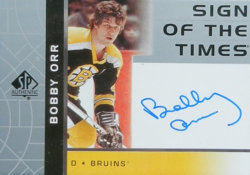 23-24 ud upper deck sp authentic sign times bobby orr bruins autograph ...