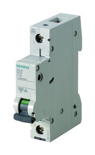 Siemens Leitungsschutzschalter C 4A 1p 400V 6kA 1TE AC/DC 50Hz IP20 ...