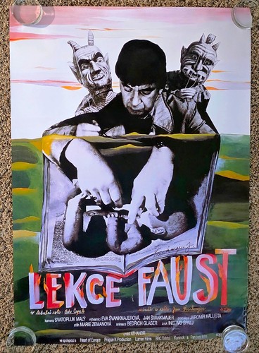 Jan Svankmajer "Faust" 1994 Movie Poster Signed Rare | eBay