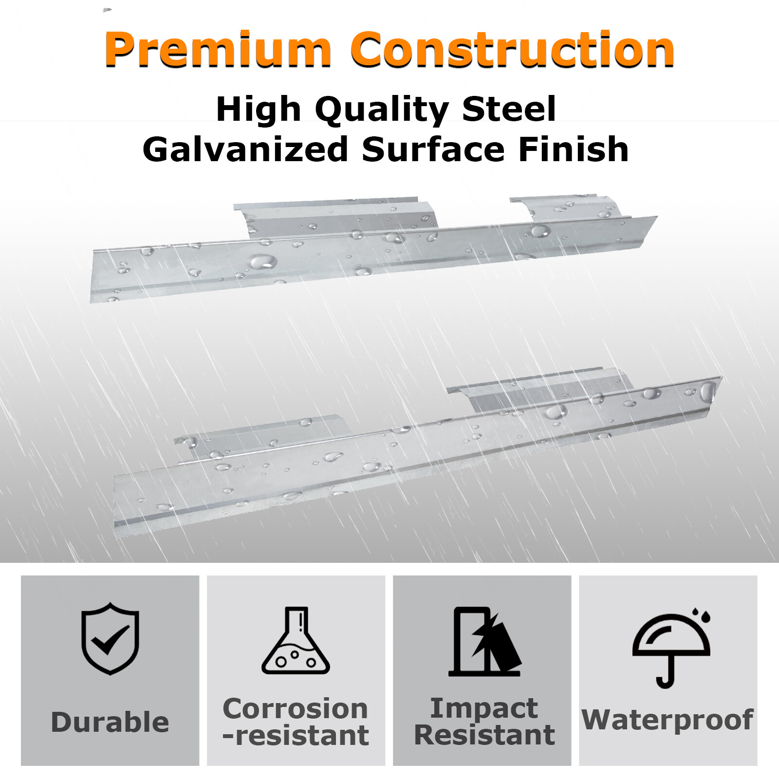 KUAFU Slip-on Rocker Panel For 03-06 04 05 Ford Expedition PAIR Driver ...