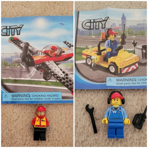 Lego Minifigures 60019 CITY Airport Airborne Stunt Pilot/Mechanic ...