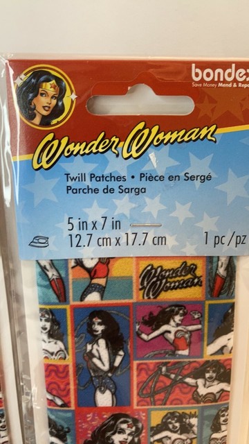 BONDEX WONDER WOMAN TWILL IRON ON PATCH (5" ") - REPAIR - CARTOON ...