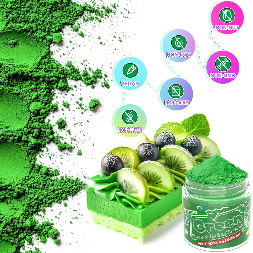 Food Coloring Powder - 12 Vibrant Colors Powered Food Coloring, Food ...