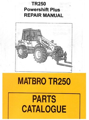 Workshop & Parts OFFER Matbro TR250 Manual Handbook on USB TR 250 Turbo ...