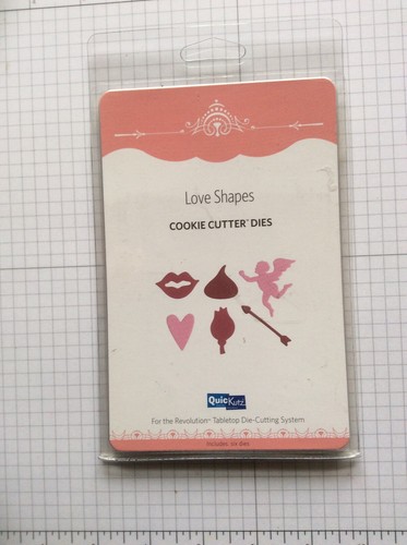 QUICKUTZ LOVE SHAPES COOKIE CUTTER DIES THIN METAL DIE SET /6 NIP FREE ...