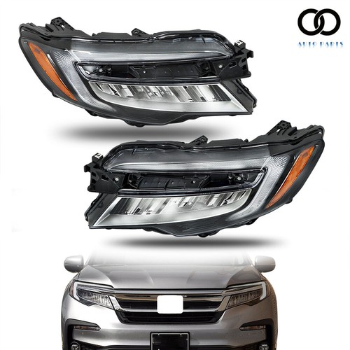 For 2019-2022 Honda Pilot/2019-2021 Passport LED Headlights Headlamps ...
