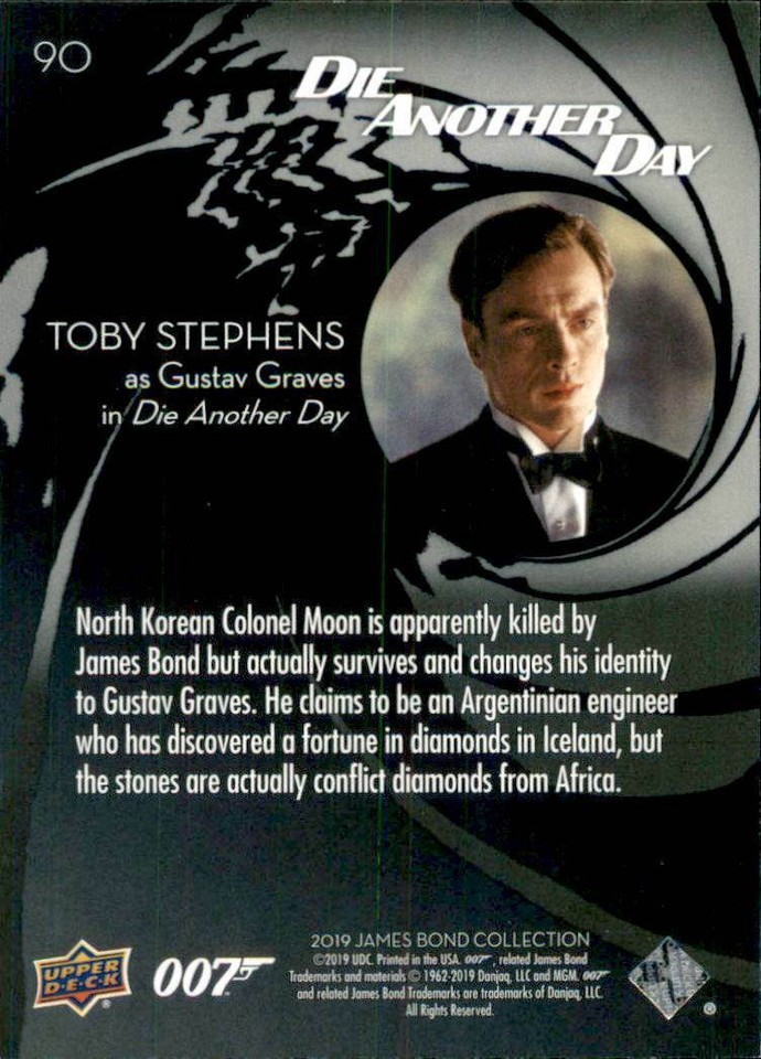 Upper Deck James Bond 007 Collection Base #90 Toby Stephens as Gustav ...