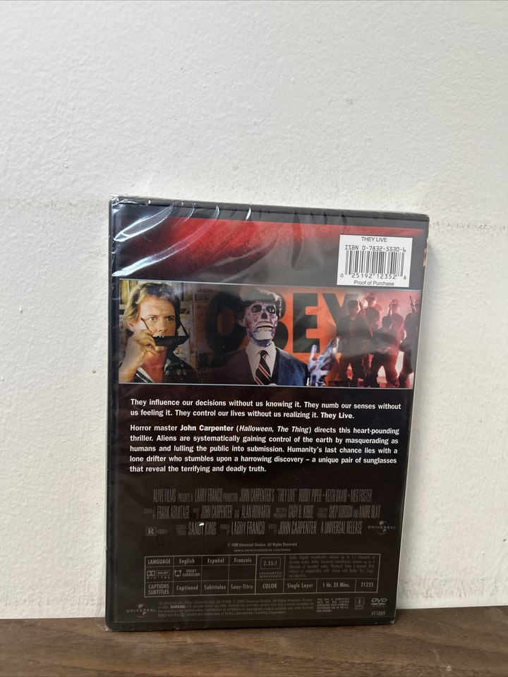 They Live (DVD, 1988) 25192123528| eBay