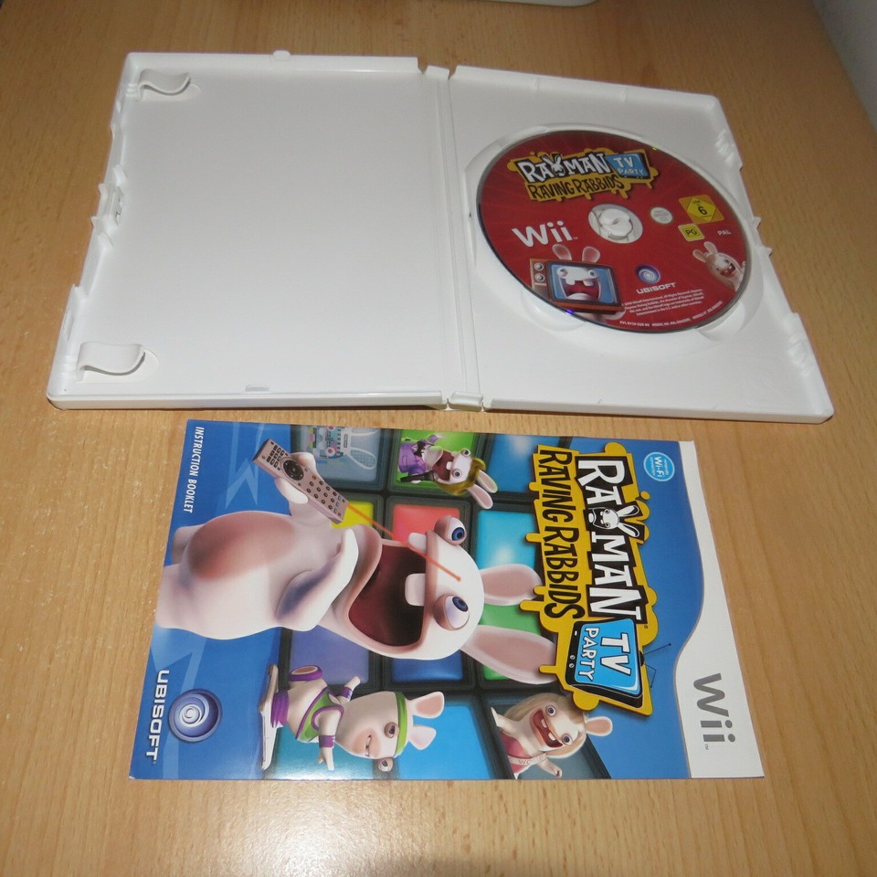 Wii - Rayman Raving Rabbids: TV Party Nintendo Wii, PAL VERSION | eBay