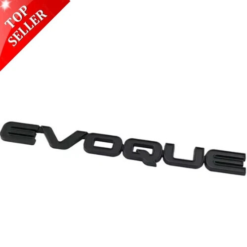 EVOQUE Black Lettering Emblem Rear Boot Trunk Replacement Badge For ...