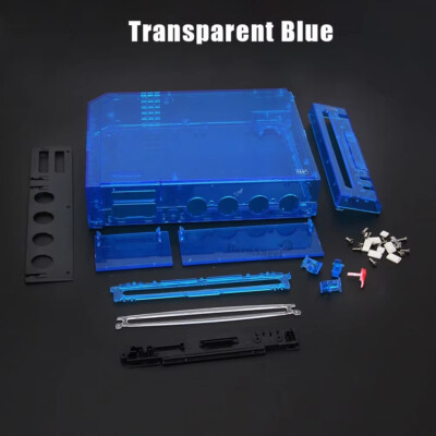 Nintendo Wii Blue Clear Replacement Console Shell Housing Transparent ...