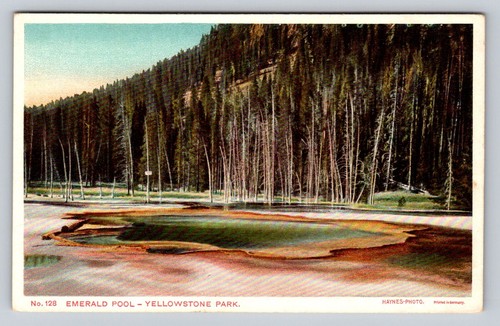 Haynes Emerald Pool Series 100 128 Yellowstone National Park P824 | eBay