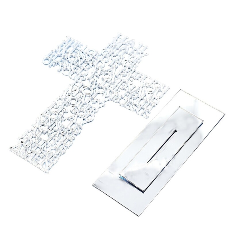 Acrylic Cross Religious Standing Prayer Crucifix Crosses Tabletop ...