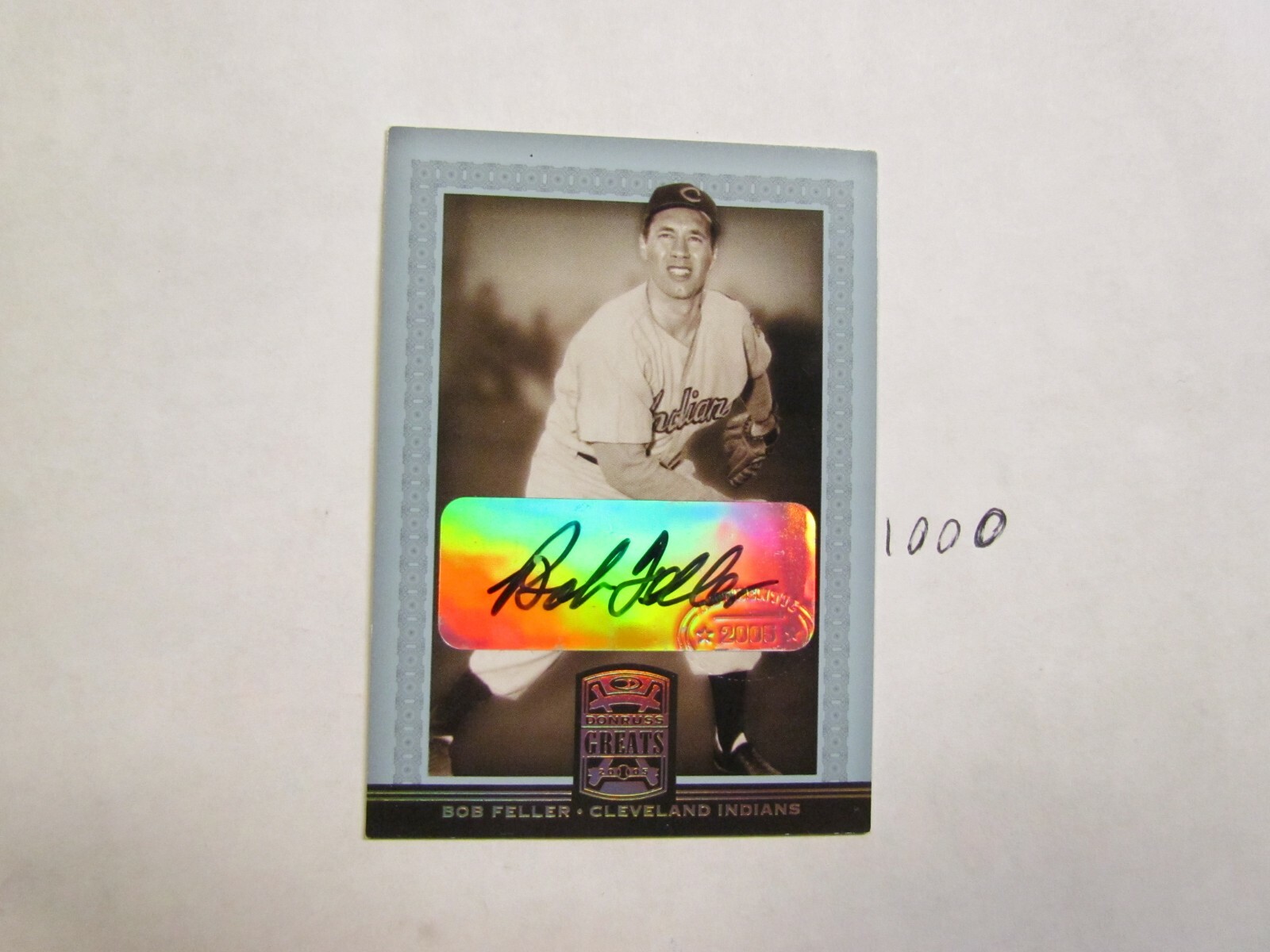 Bob Feller Autographed Memorabilia | Signed Photo, Jersey, Collectibles ...