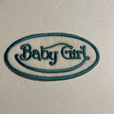 Baby Girl Blue Embroidered Patch | eBay