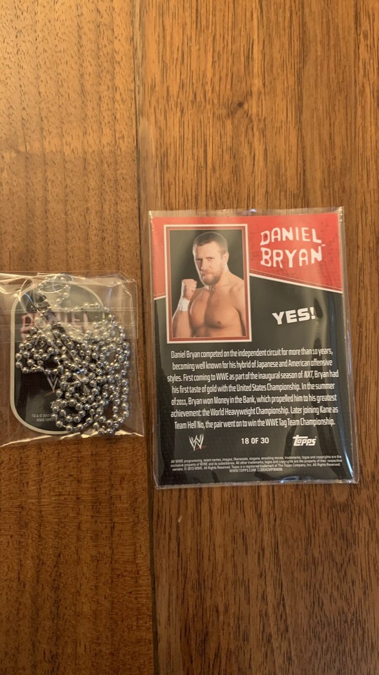 2013 Topps WWE Dog Tags Signature Series Sealed Daniel Bryan 18 | eBay
