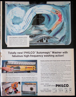 Vintage PHILCO Washing Machine Ad October 1958 Better Homes & Garden ...