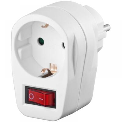Contact Adaptateur Avec Interrupteur Commutable Prise Blanc 220V 16A | eBay