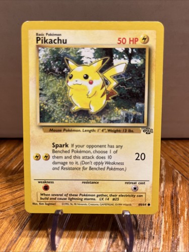Rare Pikachu Pokemon Card Original 1995 Great Condition 50 hp 60/64🔥 | eBay