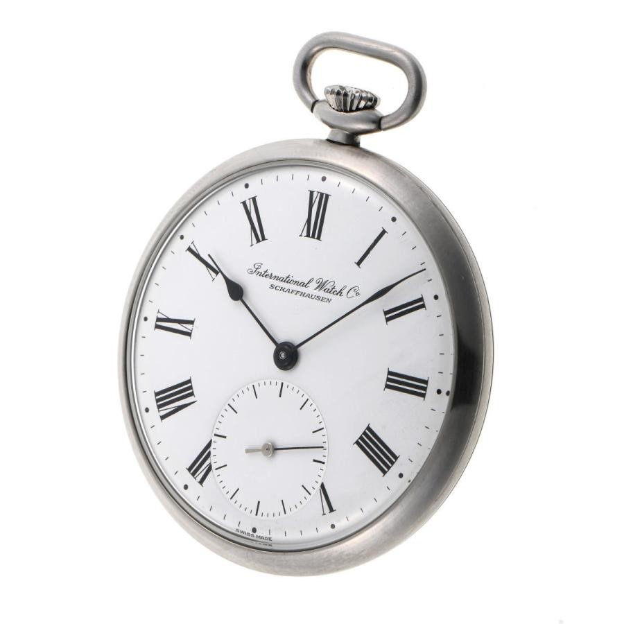 IWC Pocket Watch Small Second Manual Cal.972 White Dial SS Unisex | eBay