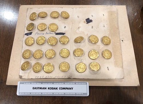 Bridgeport Connecticut 27 Vintage Police Brass Uniform Buttons ...
