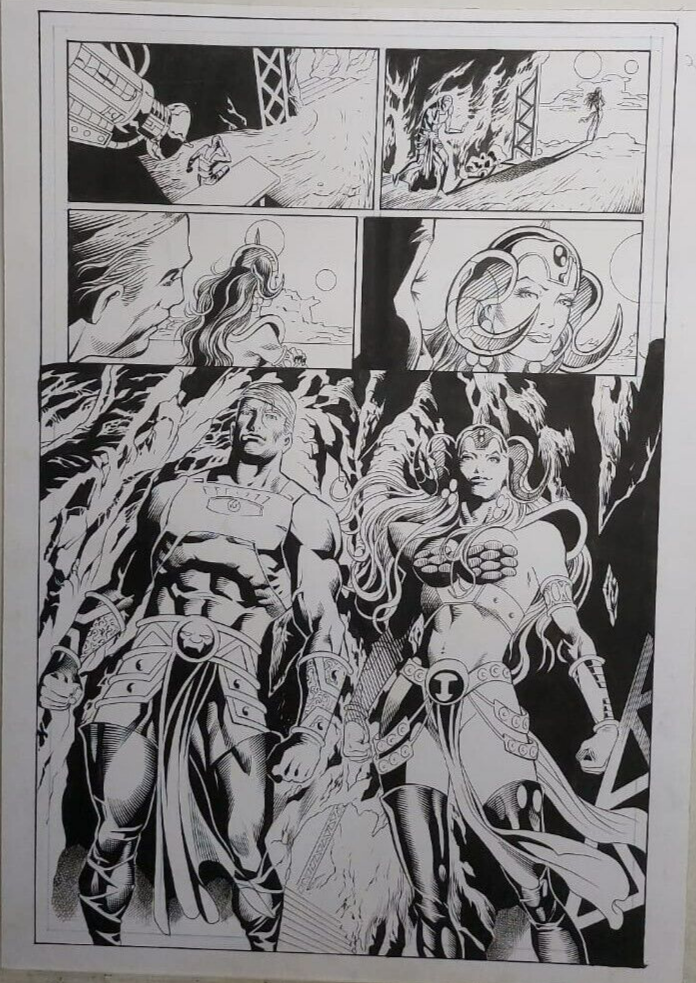 WARRIOR OF MARS BY JACK JADSON 11X17'' ORIGINAL | eBay