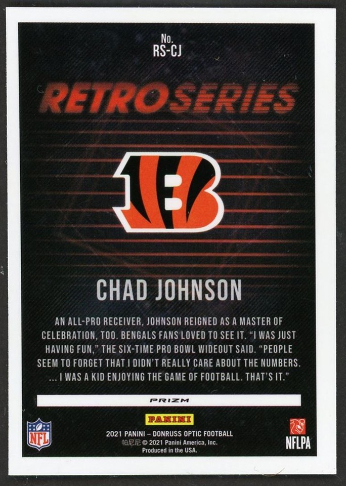 2021 Retro Series Silver Prizm Chad Johnson Cincinnati Bengals #RS-CJ ...