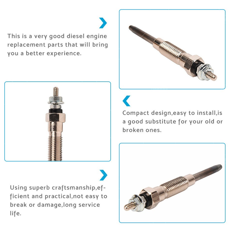 4x Glow Plug Suitable For Toyota Hilux LN106 LN107 LN111 LN85 LN86 ...