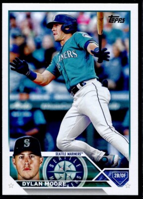 2023 Topps Baseball Dylan Moore #US47 Seattle Mariners | eBay
