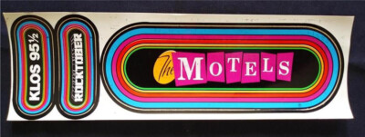 The Motels Original KLOS 95.5 Vintage 80's Rainbow Bumper Sticker | eBay