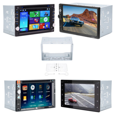 Double 2 Din Car DVD Stereo Frame Radio Metal Mount Dash Kit Bracket ...