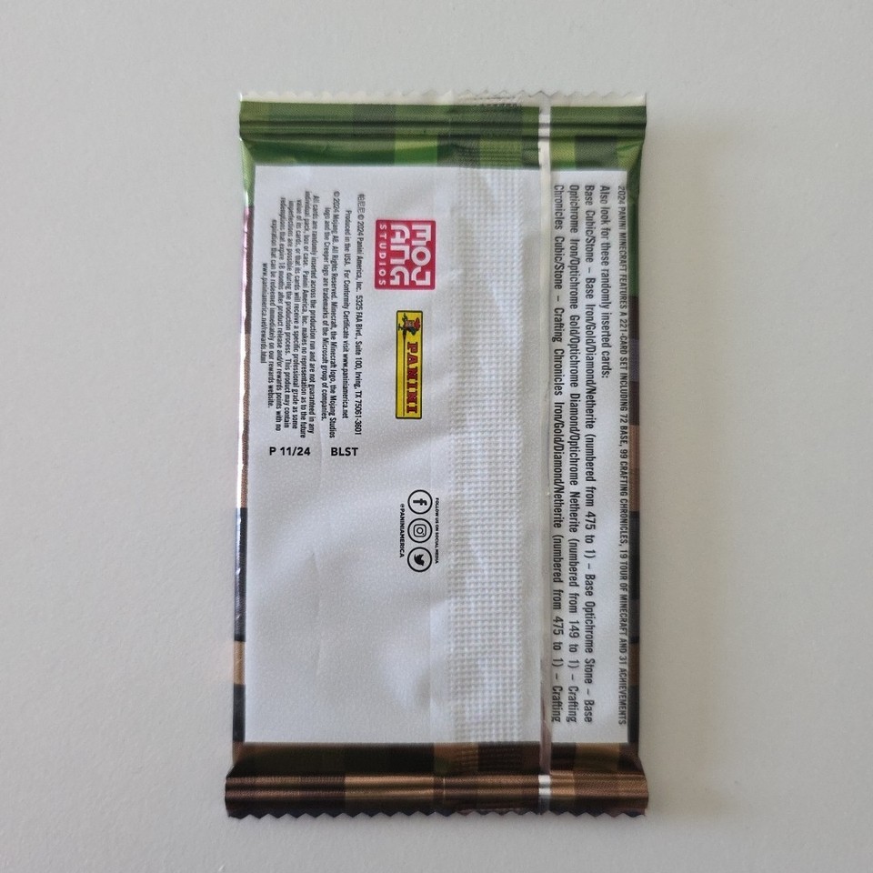 (1) 2024 Panini Minecraft Trading Cards! Factory Sealed Blaster/Mega ...