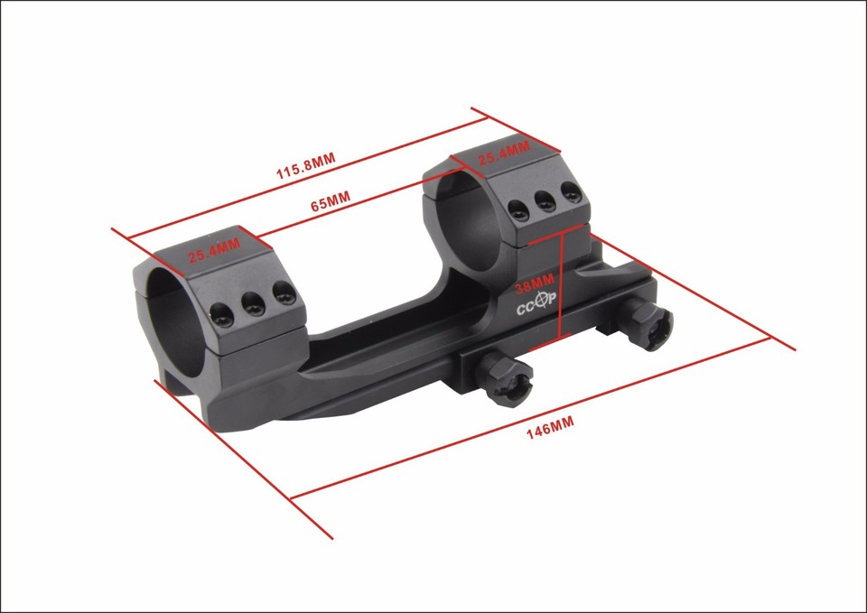 CCOP USA 30mm High Profile 20 MOA Cantilever Scope Mount Set Rings ARG ...