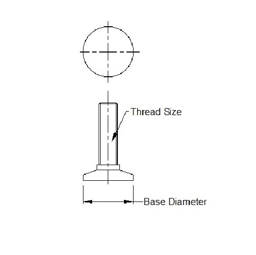 8 Pack Metal Adjustable Feet, Metal Threaded Feet, Screw in Feet ...