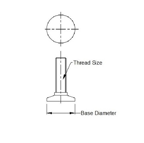 8 Pack Metal Adjustable Feet, Metal Threaded Feet, Screw in Feet ...