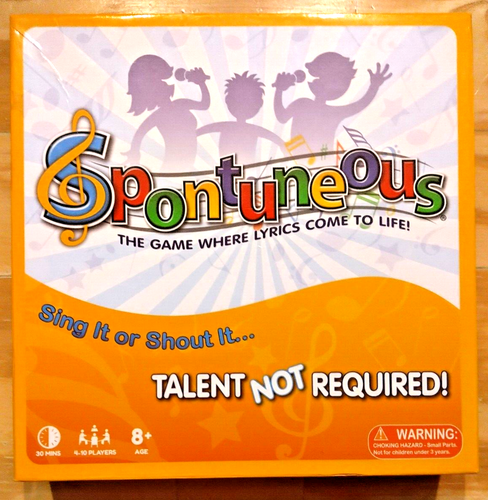 Spontuneous - The Song Game Sing It or Shout It No Talent Required Box ...