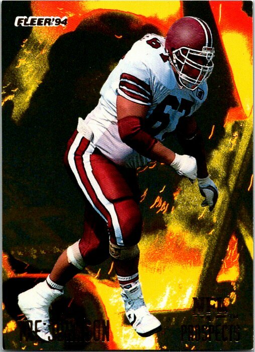 1994 Fleer Prospects Football Card #15 Tre Johnson Redskins | eBay