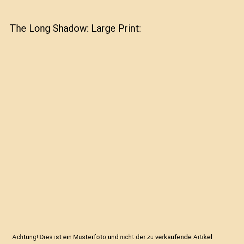 The Long Shadow: Large Print 9798657350647 | eBay UK