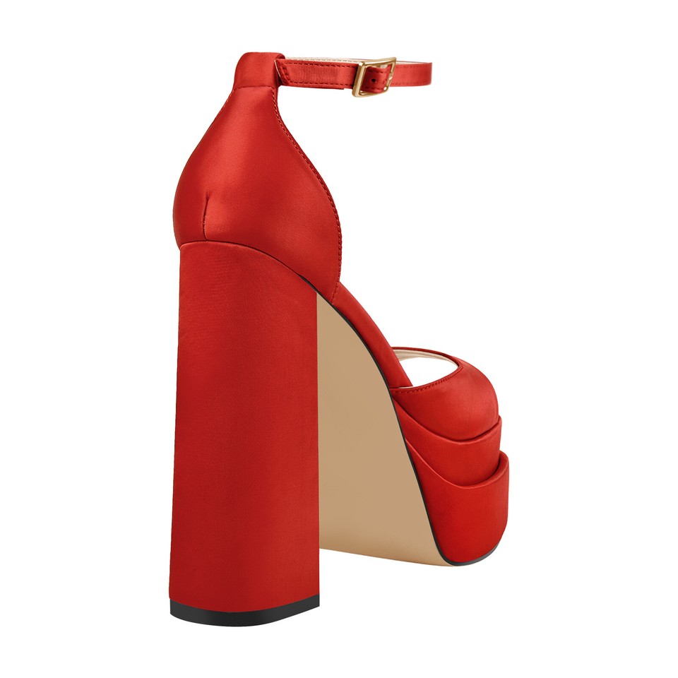 Onlymaker Womens Vintage Noble Cocktail Cute Dress Platform Chunky ...